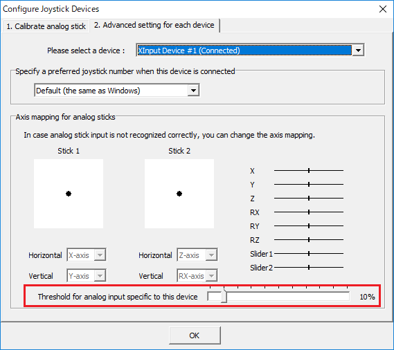 My stick input is too sensitive (or my cursor automatically moves ...